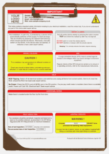 Consumer Unit Signage & Labels - Pro Certs Software Ltd