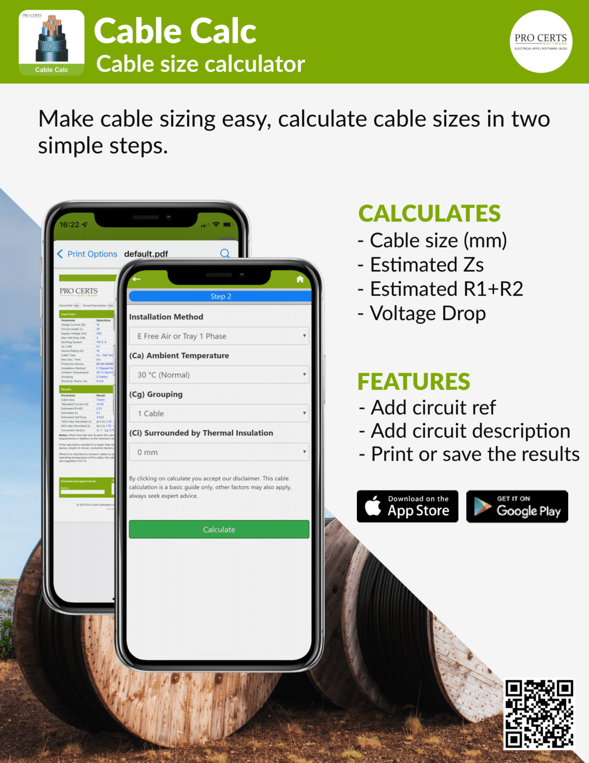 Cable Size Calculator - Cable Calc