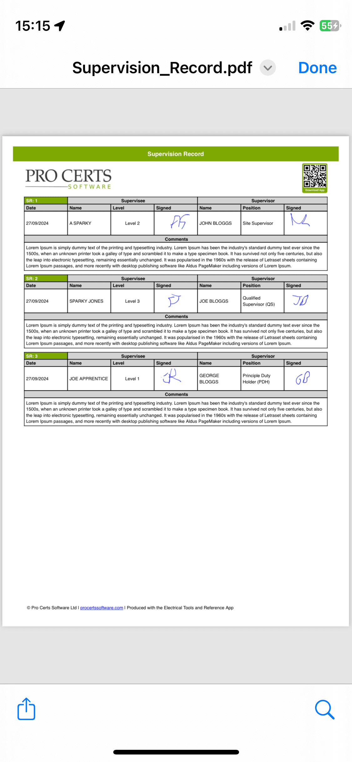 supervision document
